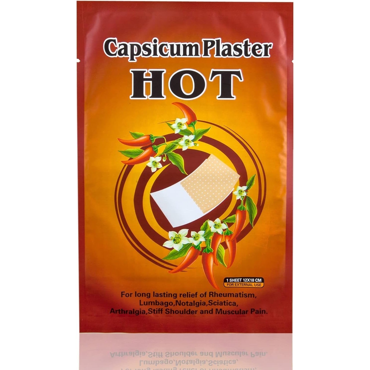 Pepper plaster, perforated, 12×18 cm – buy in the USA – AptekaCare